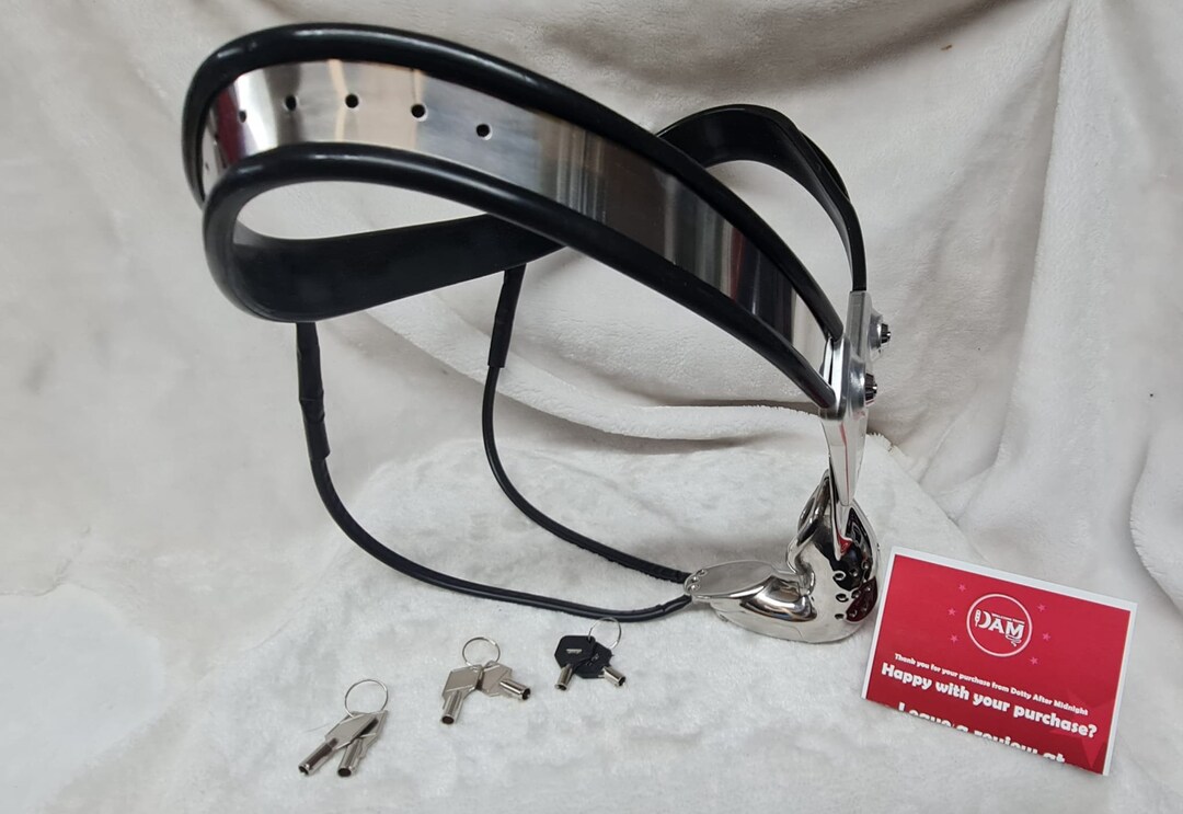 The Enforcer OUR BEST Male Chastity Belt Device Redesigned Split Back ...