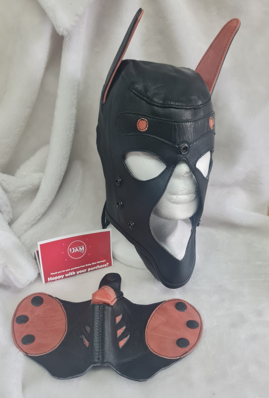Real Leather Puppy Mask for Puppy Play Bondage Restraint - Etsy