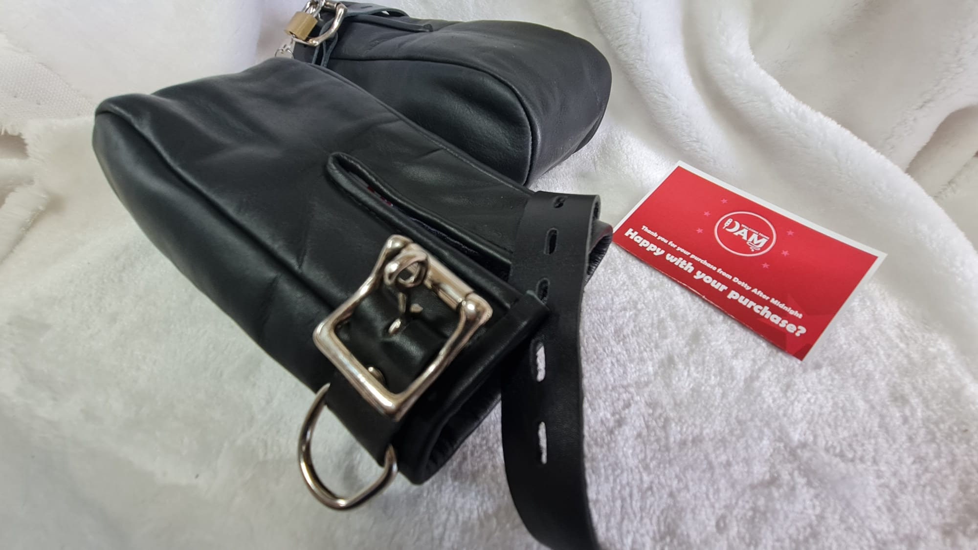 Real Leather Bondage Padded Locking Mitts black for Puppy - Etsy