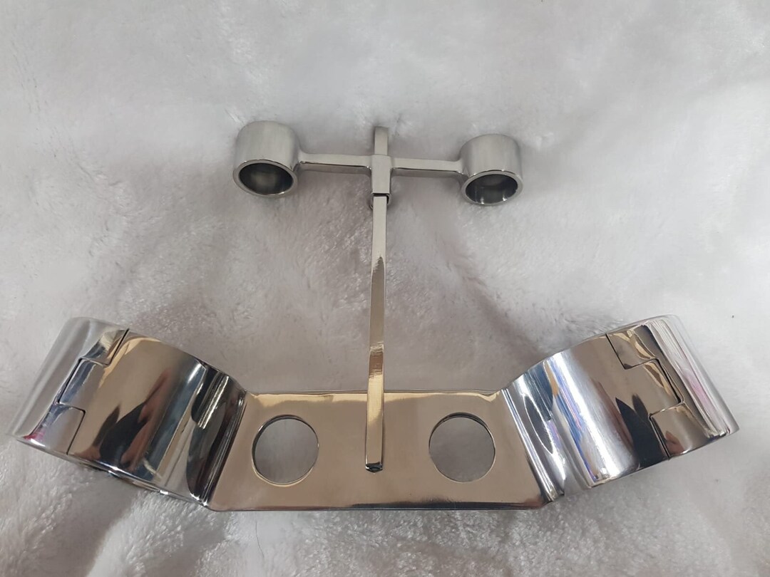 Stainless Steel Straight Bar Wrist to Finger Restraints Locking Mature ...