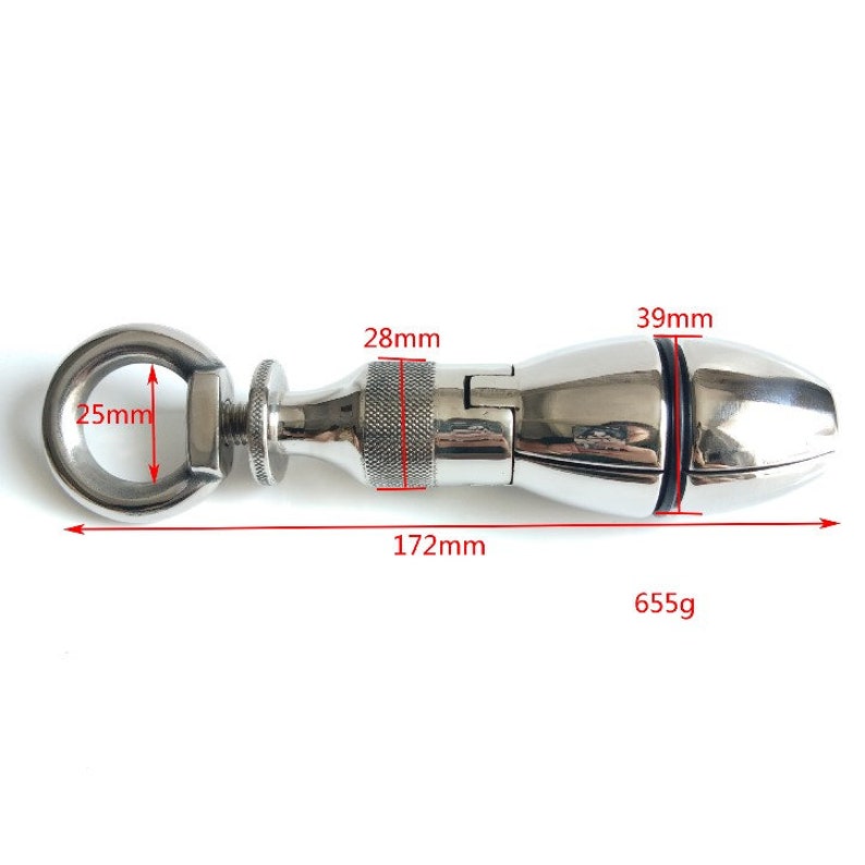 Stainless Steel Anal Lock Expanding And Locking Butt Plug Etsy