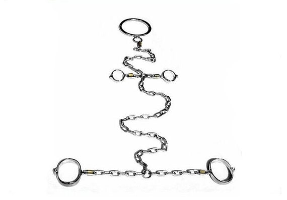 Stainless Steel Neck Wrist Ankle Restraints With Locks Etsy