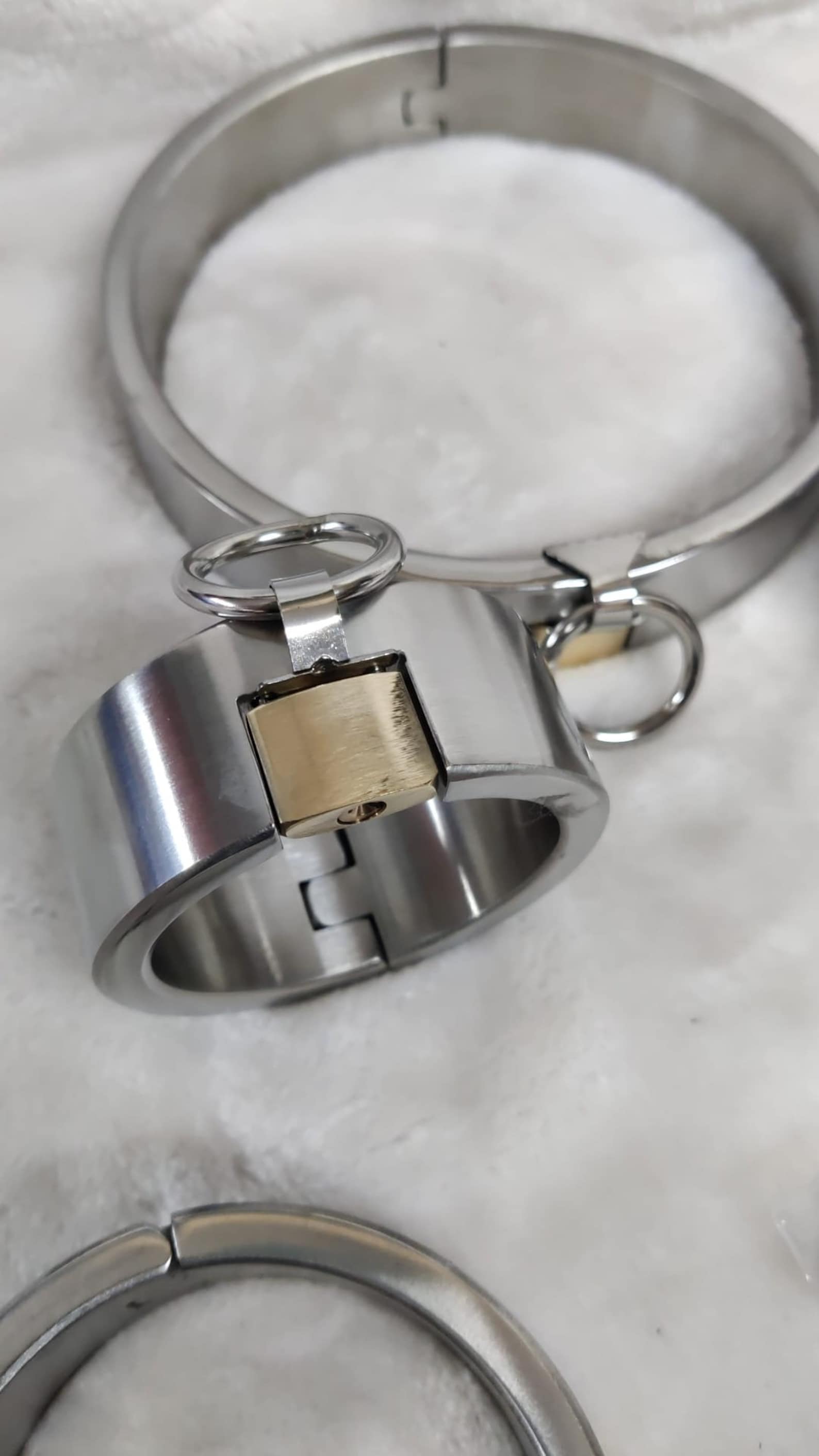 Stainless Steel Neck Wrist And Ankle Cuffs Very Strong Etsy 