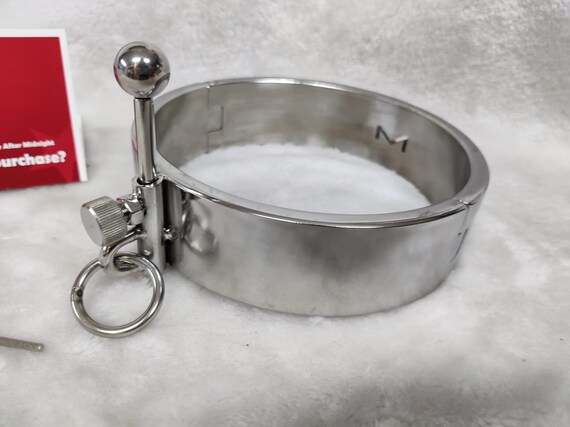 Steel Slave Collar Locking Stainless With Adjustable Head | Etsy