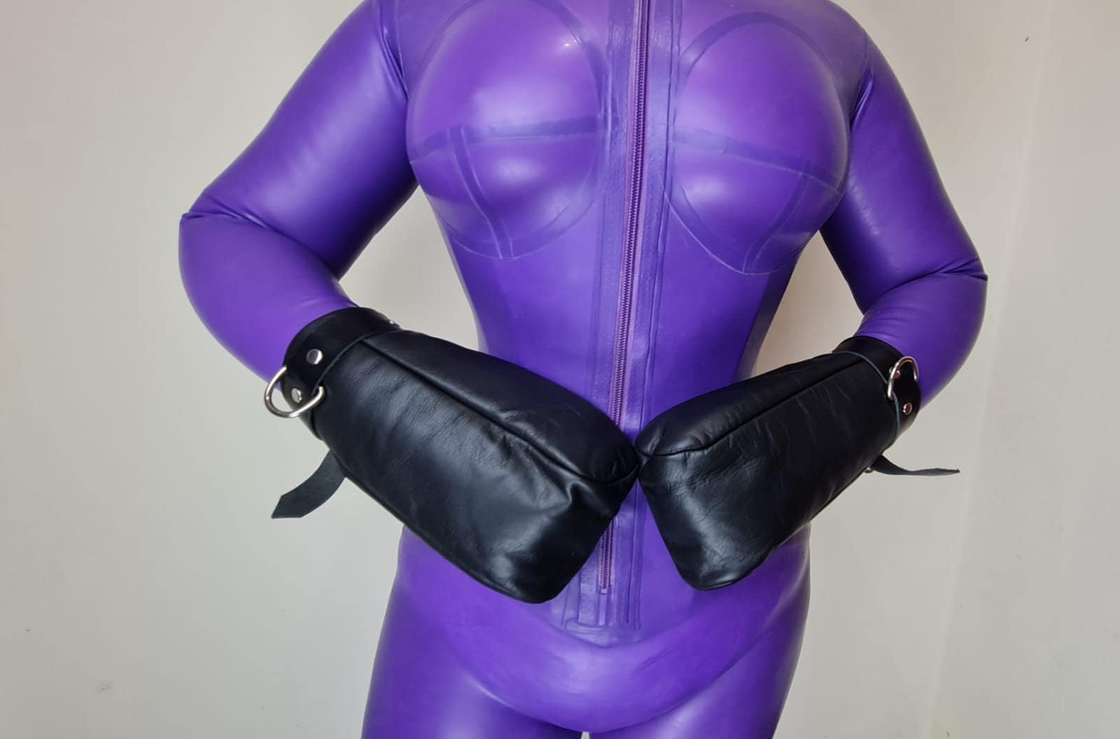 Real Leather Bondage Padded Locking Mitts black for Puppy - Etsy