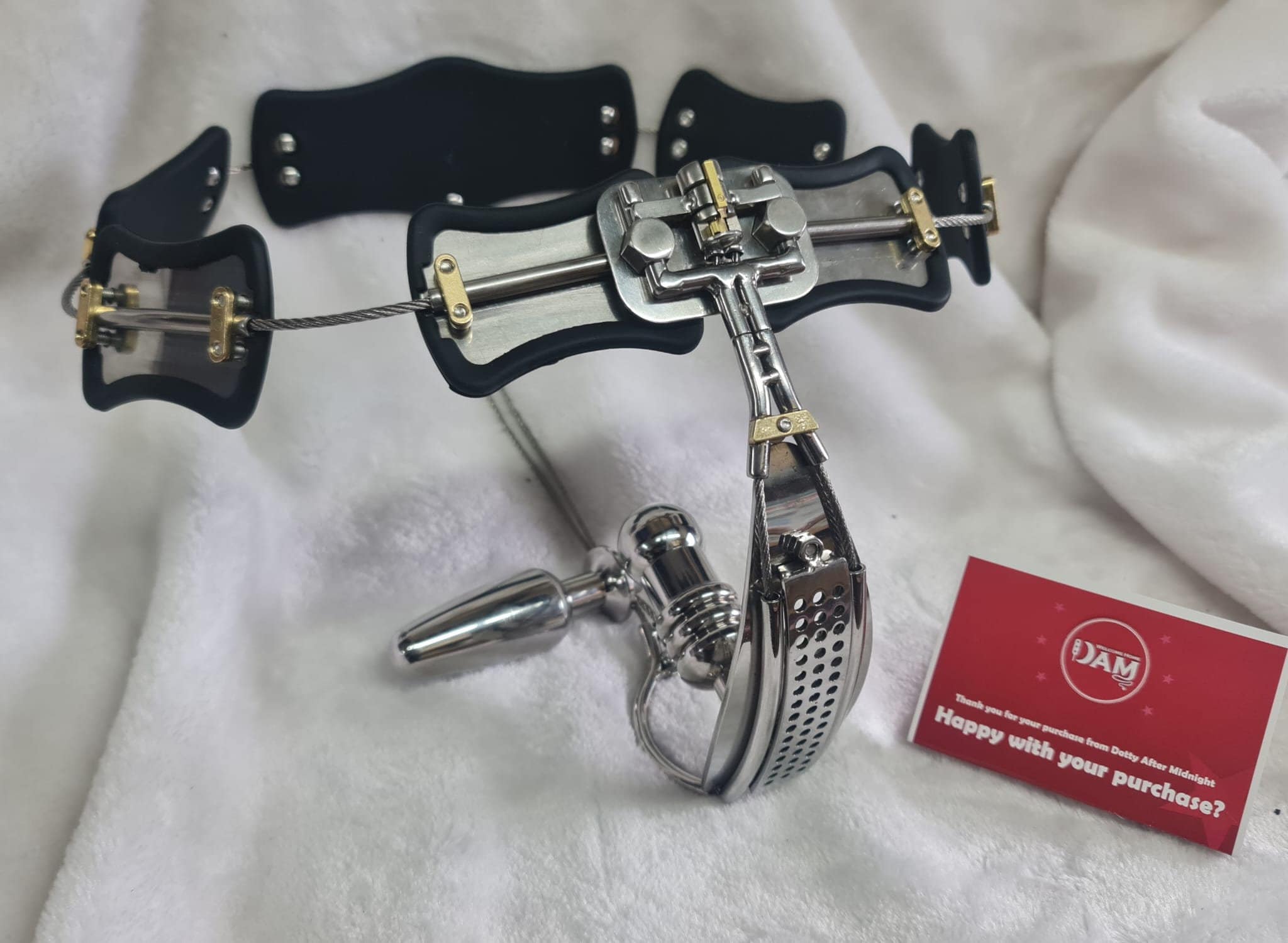 Female Wire and Plate Chastity Belt Adjustable With Optional - Etsy