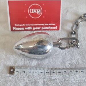 Stainless Steel Butt Plug With Chain Mature - Etsy