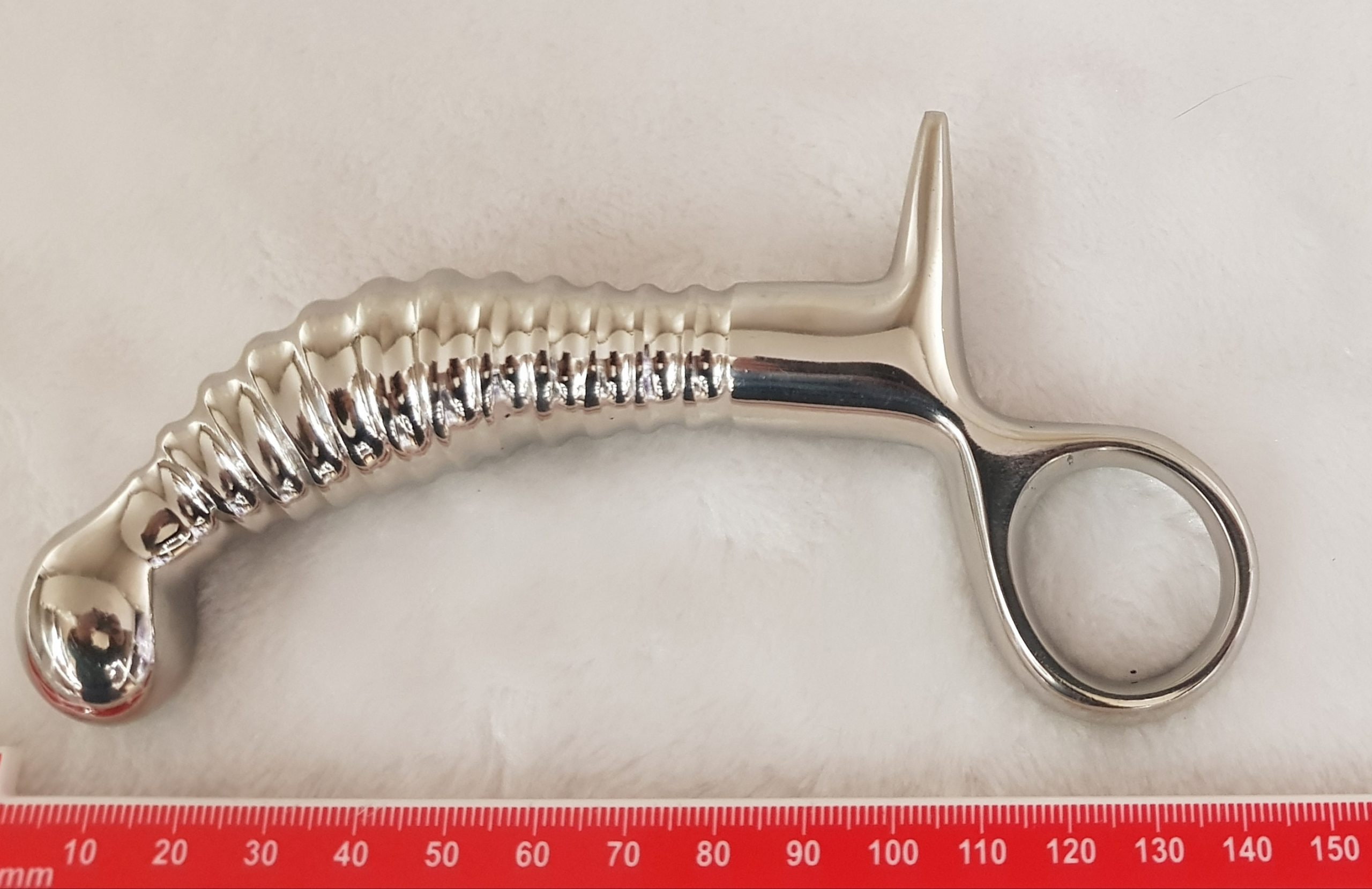 Stainless Steel Prostate Massager With Threaded Handle Etsy