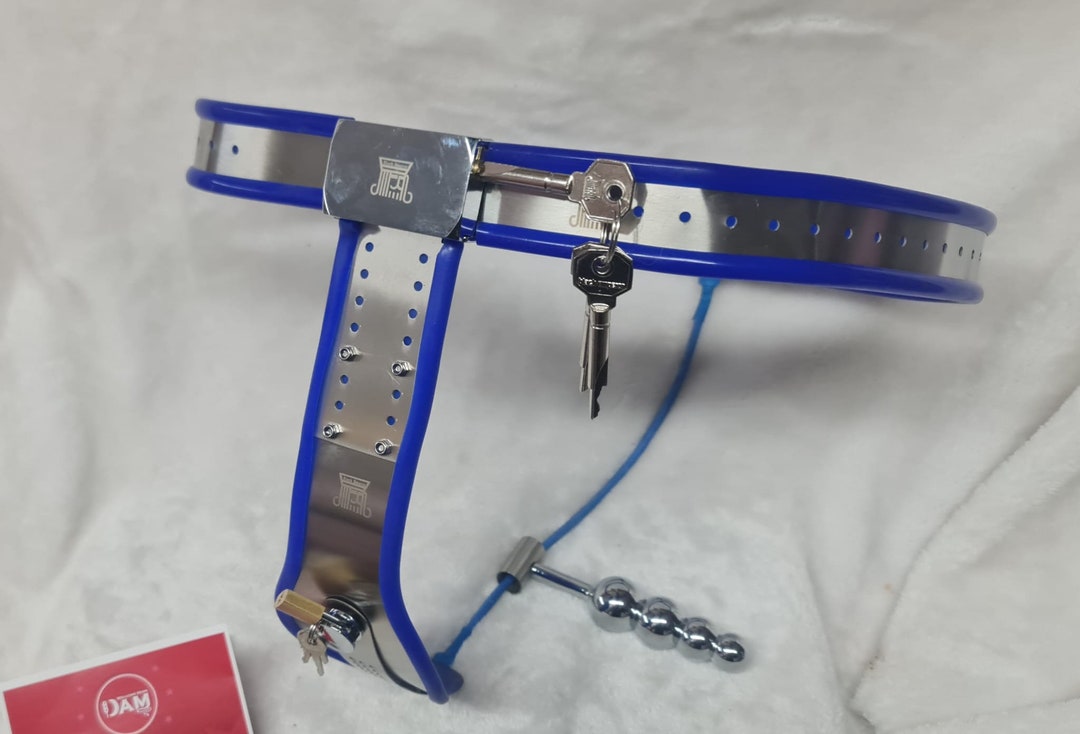 Blue Model-y Female Chastity Belt With Locking Cover DIY Kit - Etsy