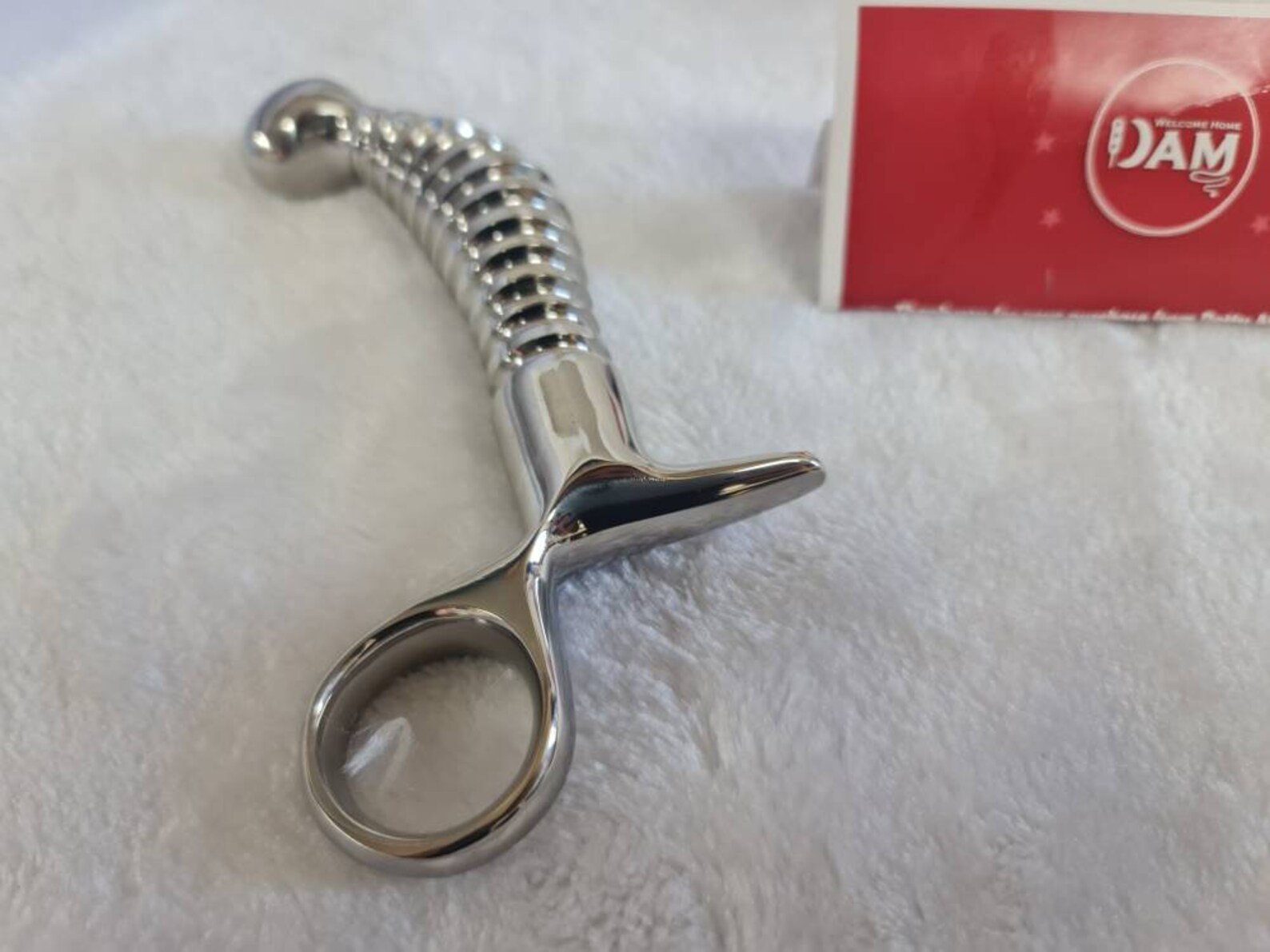 Stainless Steel Prostate Massager With Threaded Handle Mature Etsy