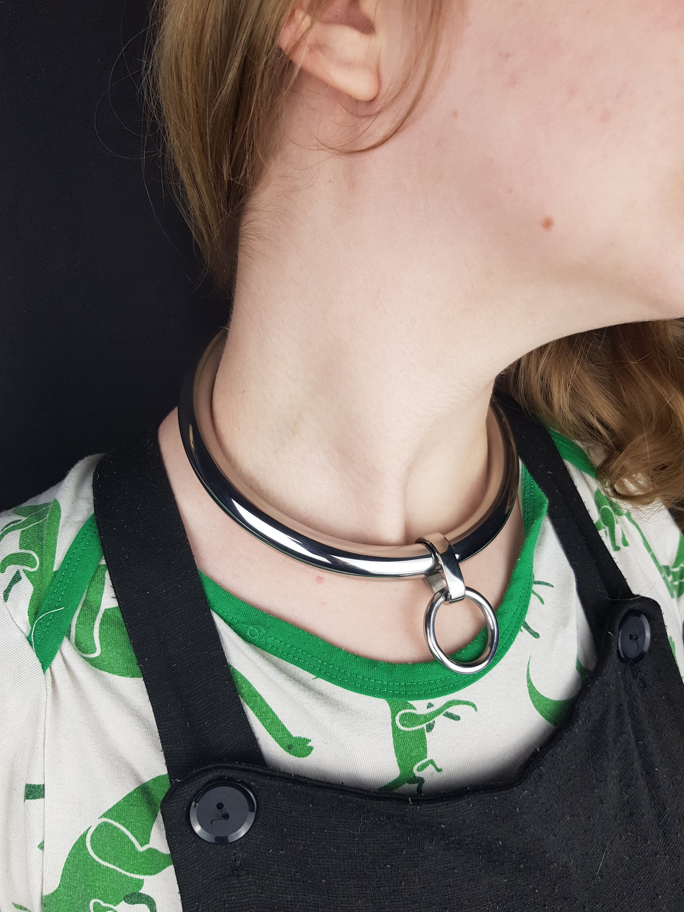 Dotty Collar Collection: the Rear Opening Ring Collar 12mm - Etsy UK Dotty Collar Collection: the Rear Opening Ring Collar 12mm - Etsy UK