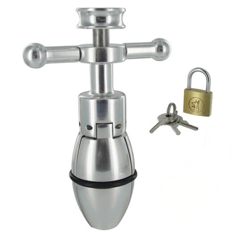 Stainless Steel Anal Lock Expanding And Locking Butt Plug Etsy