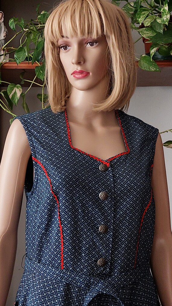 70's vintage Austrian Dirndl dress tradition Tyrolean… - Gem