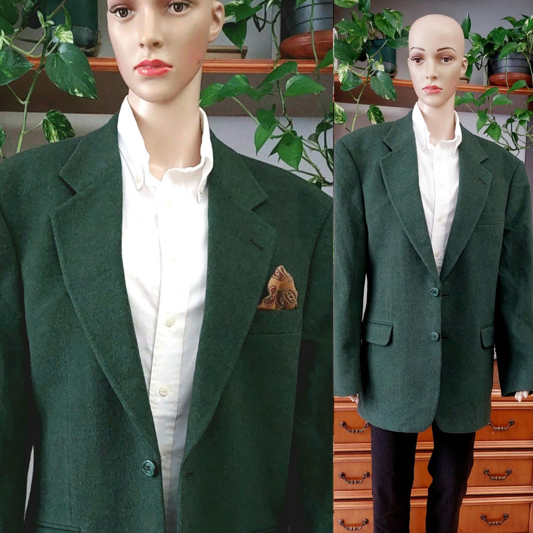 Vintage Cashmere and Wool Men's Blazer Jacket Made in Italy/designer ...