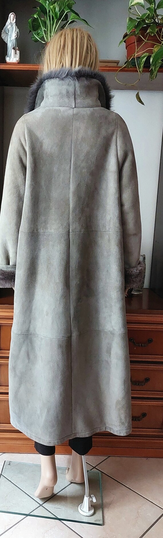 Vintage shearling coat / Long shearlin sheepskin coat… - Gem