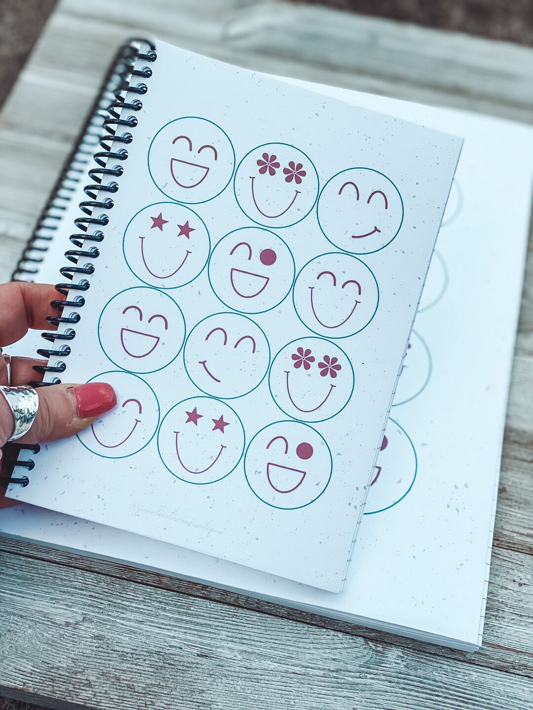 Emoji Spiral College Rule 5x7 Notebooks School Notebooks - Etsy