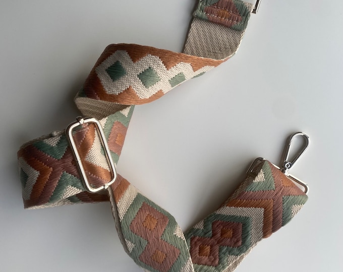 BAG Straps, Patterned Crossbody Strap, Adjustable Strap, Webbing Strap ...