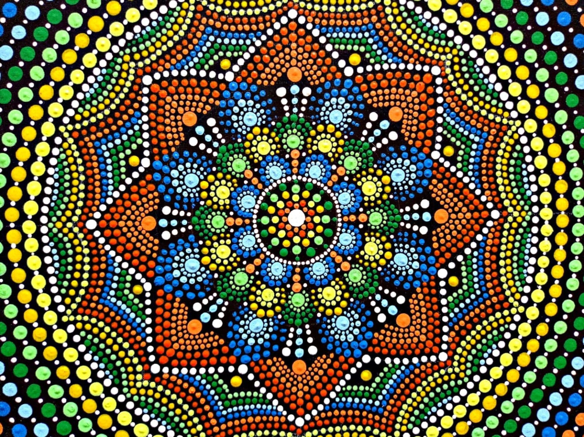 Dotted Mandala Painting, Dot Mandala, Mandala Painting, Mandala ...
