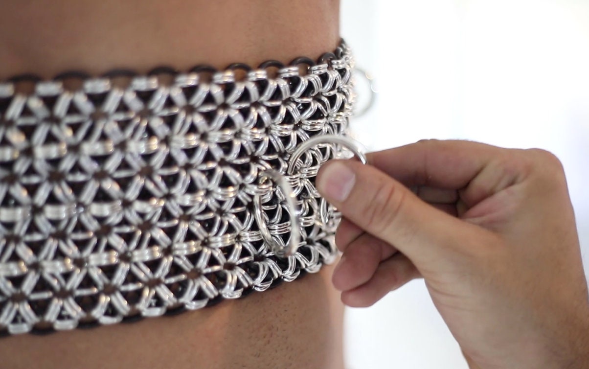 Bra Full Set Gold Harness Gear Collar Ankle Cuffs Belt - Etsy