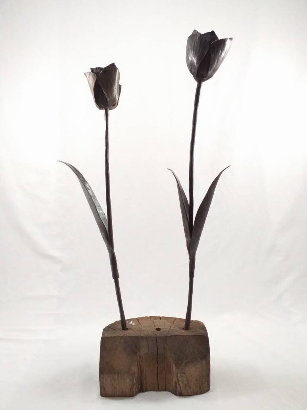 Wrought Iron Tulip, Metal Flower, Iron Tulip Flower - Etsy
