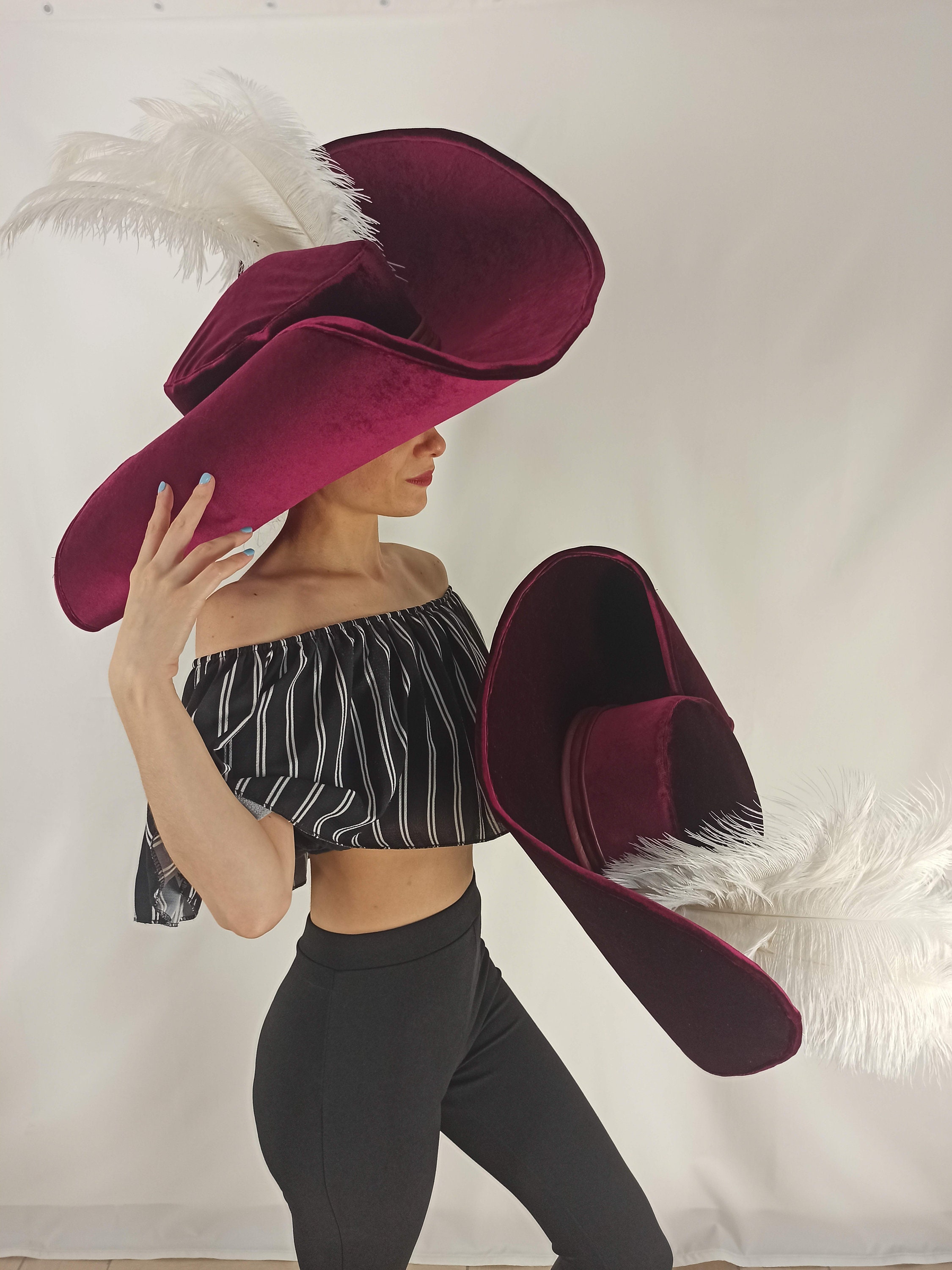 Captain Hook Hat Musketeer-like Hat - Etsy