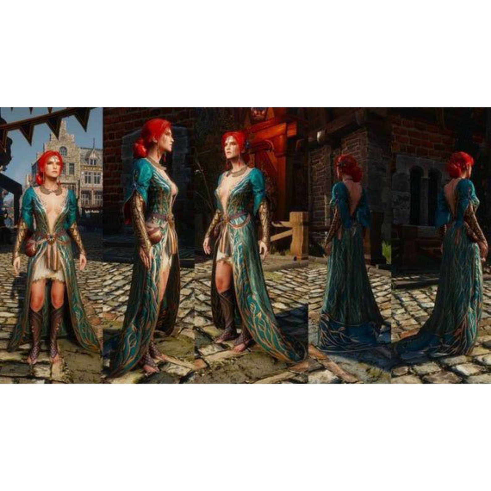 Triss Merigold Cosplay Dress the Witcher 3 - Etsy
