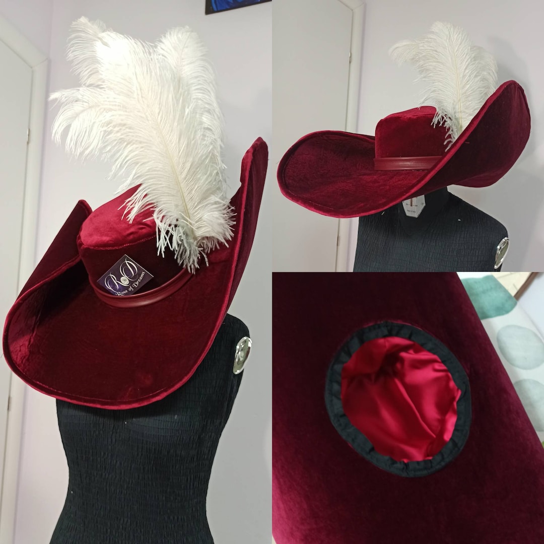 Captain Hook Hat Musketeer-like Hat - Etsy