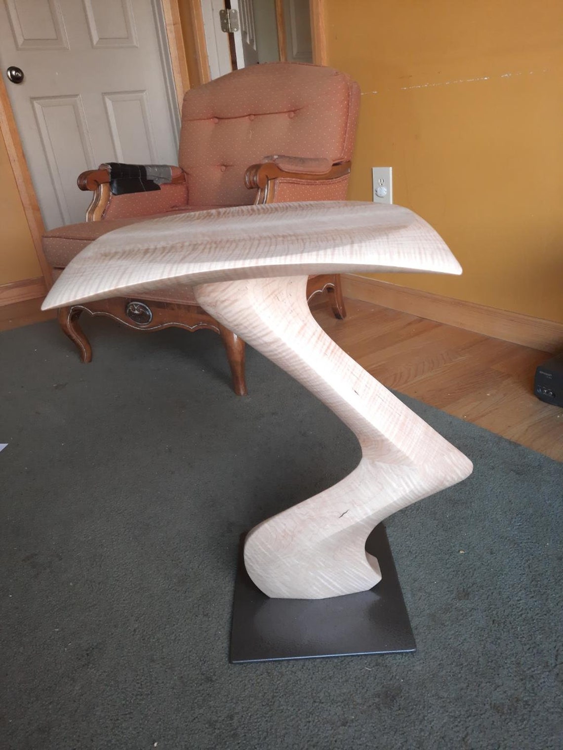 Side Table #9, Modern Tiger Maple, Woodsideendtable ...