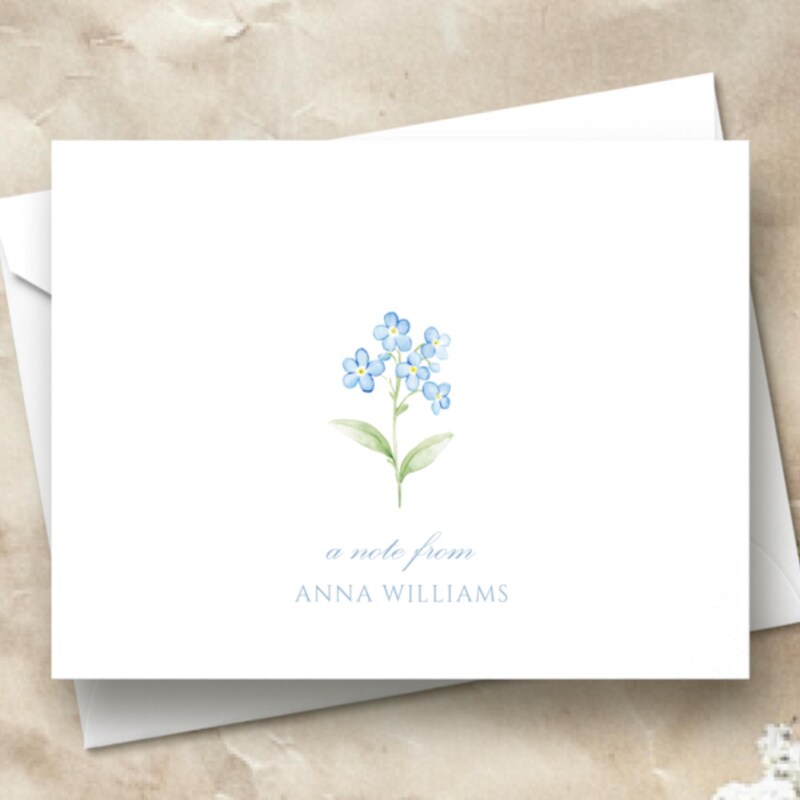 Forget Me Not Paper - Etsy