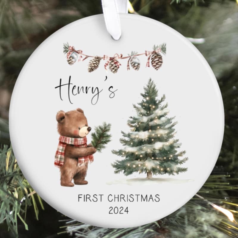 Felt Bear Ornament - Etsy