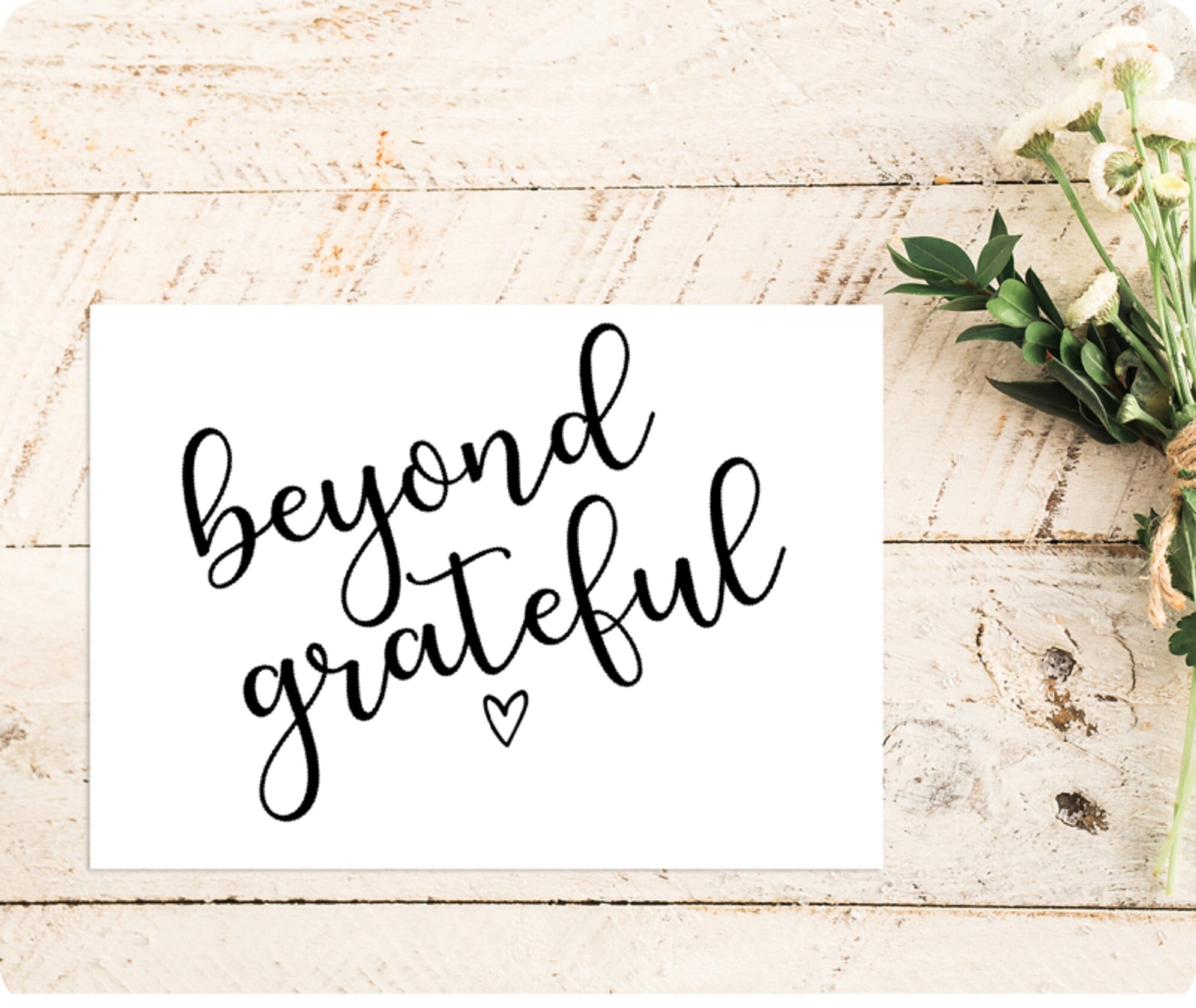 Beyond Grateful Heart Thank You Cards Stationary Set With | Etsy