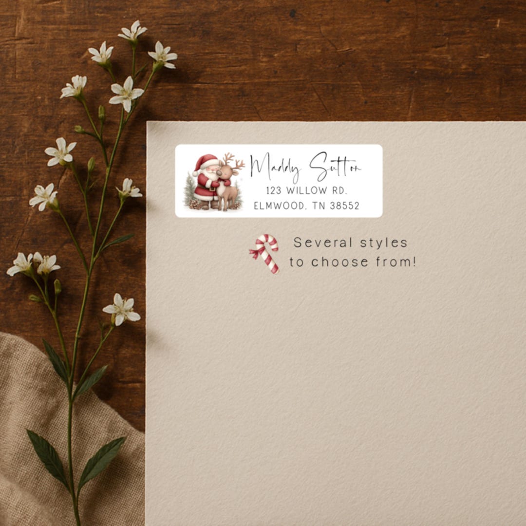 Christmas Address Labels ~ Christmas Return Address Labels ...