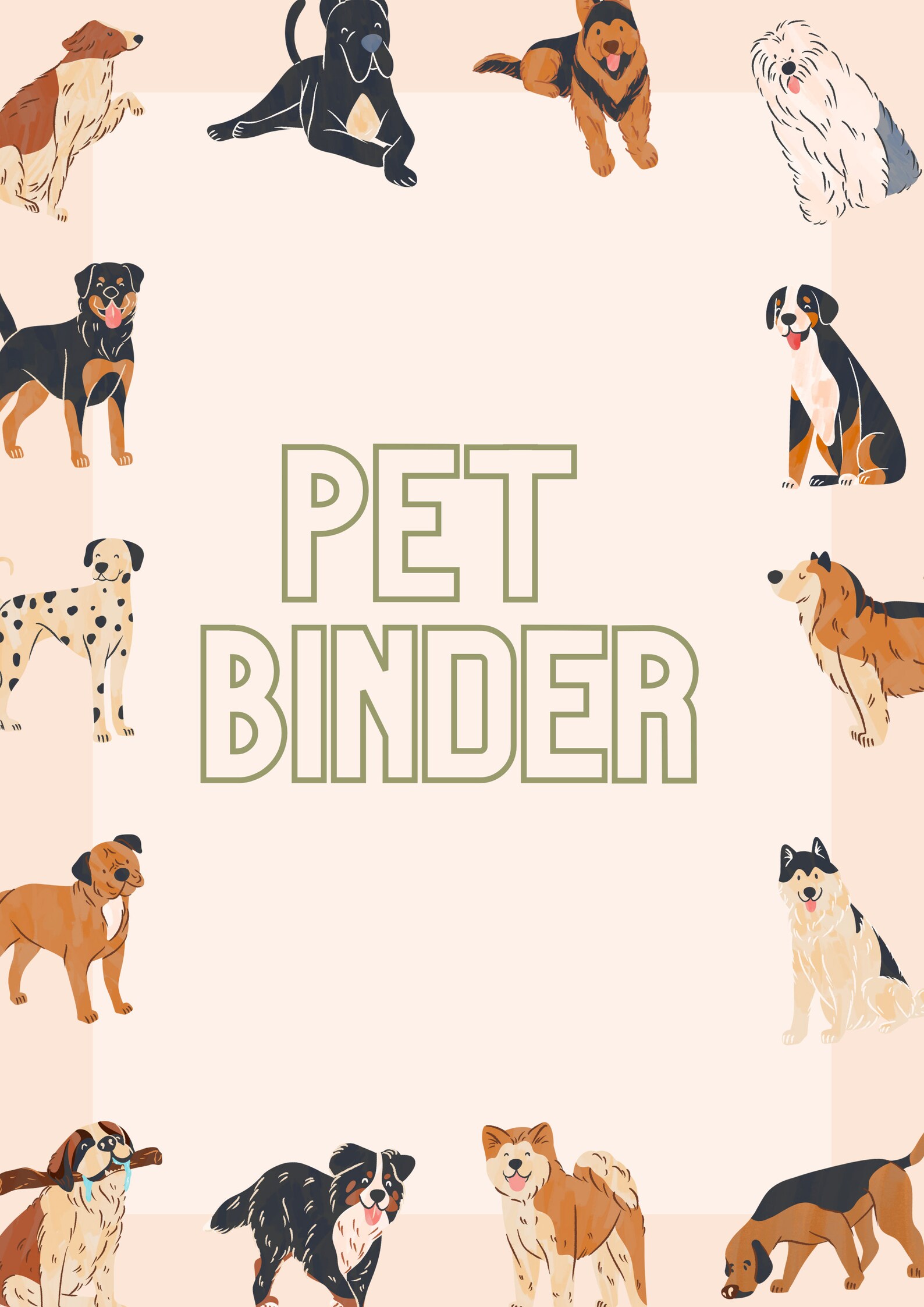 Pet Binder Pet Documents - Etsy