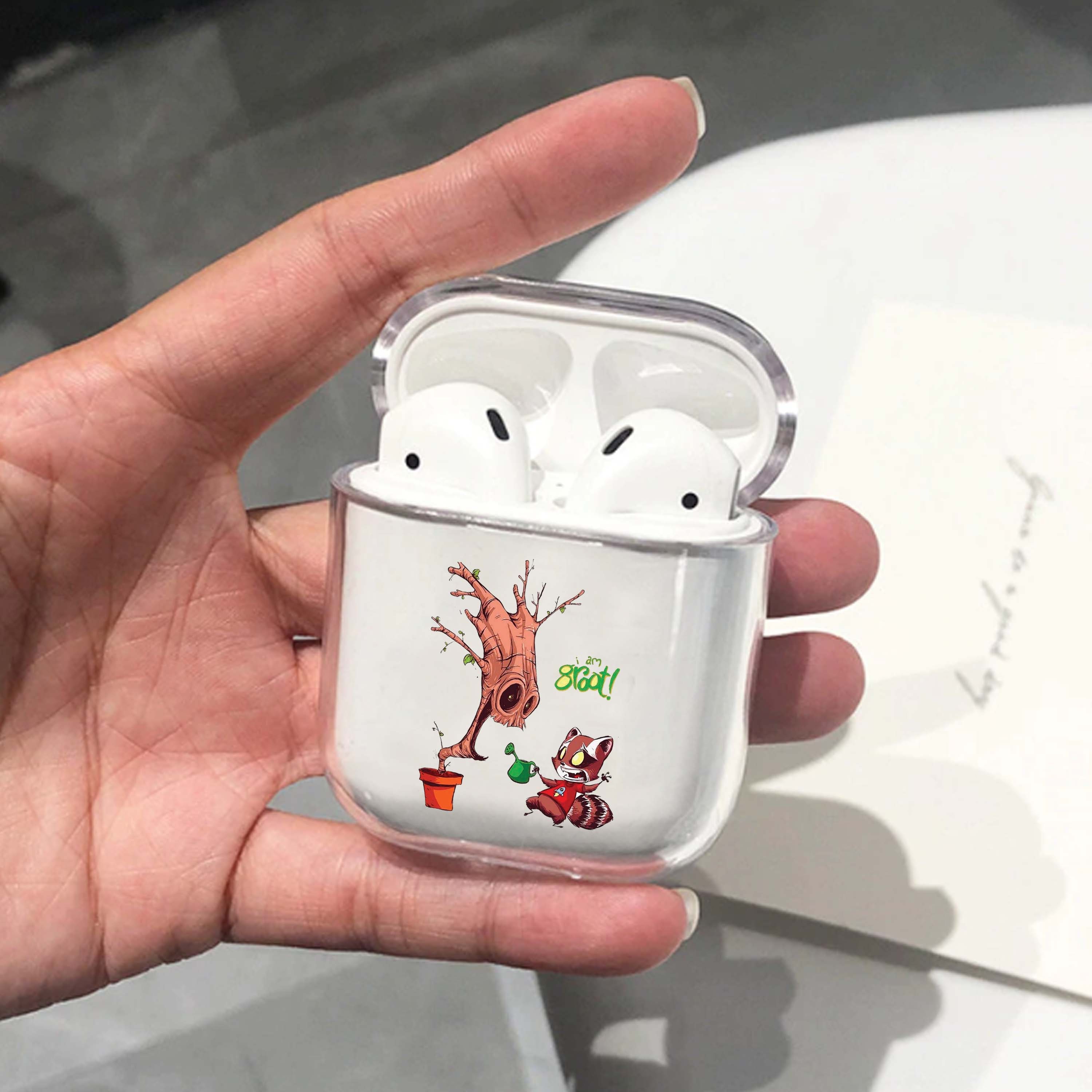 AirPods case funny racoon AirPods Pro case super hero Airpods | Etsy