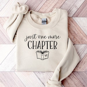 Just One More Chapter, Reading Shirt, Book Lover Shirt, Librarian ...