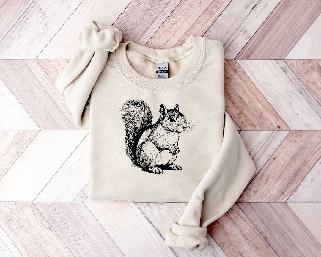Floral Squirrel Shirt, Squirrel Shirt, Floral Squirrel Tee, Flower ...