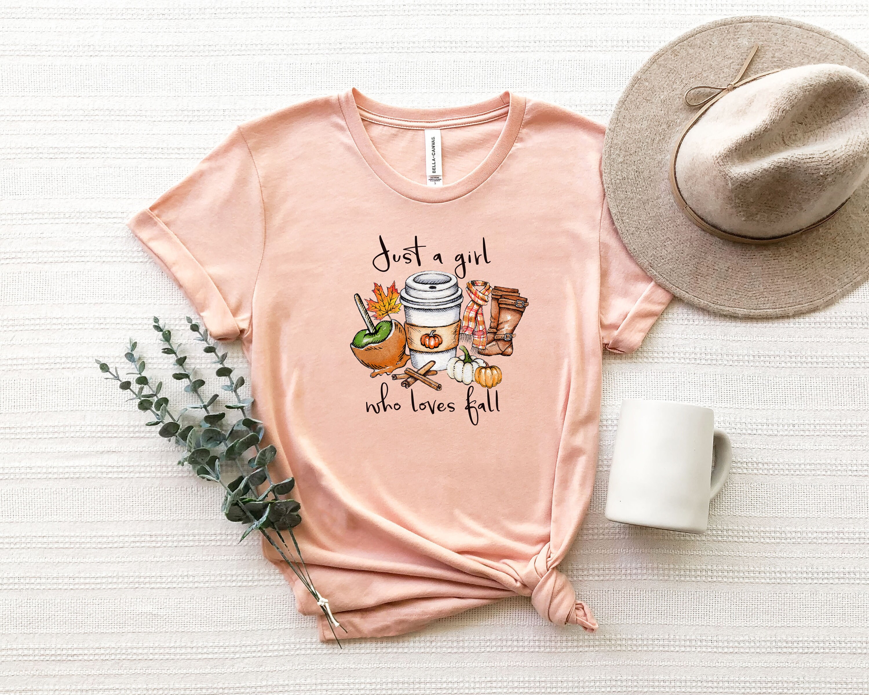 Just a Girl Who Loves Fall Shirt, Womens Fall Shirts, Cute Fall Shirts ...