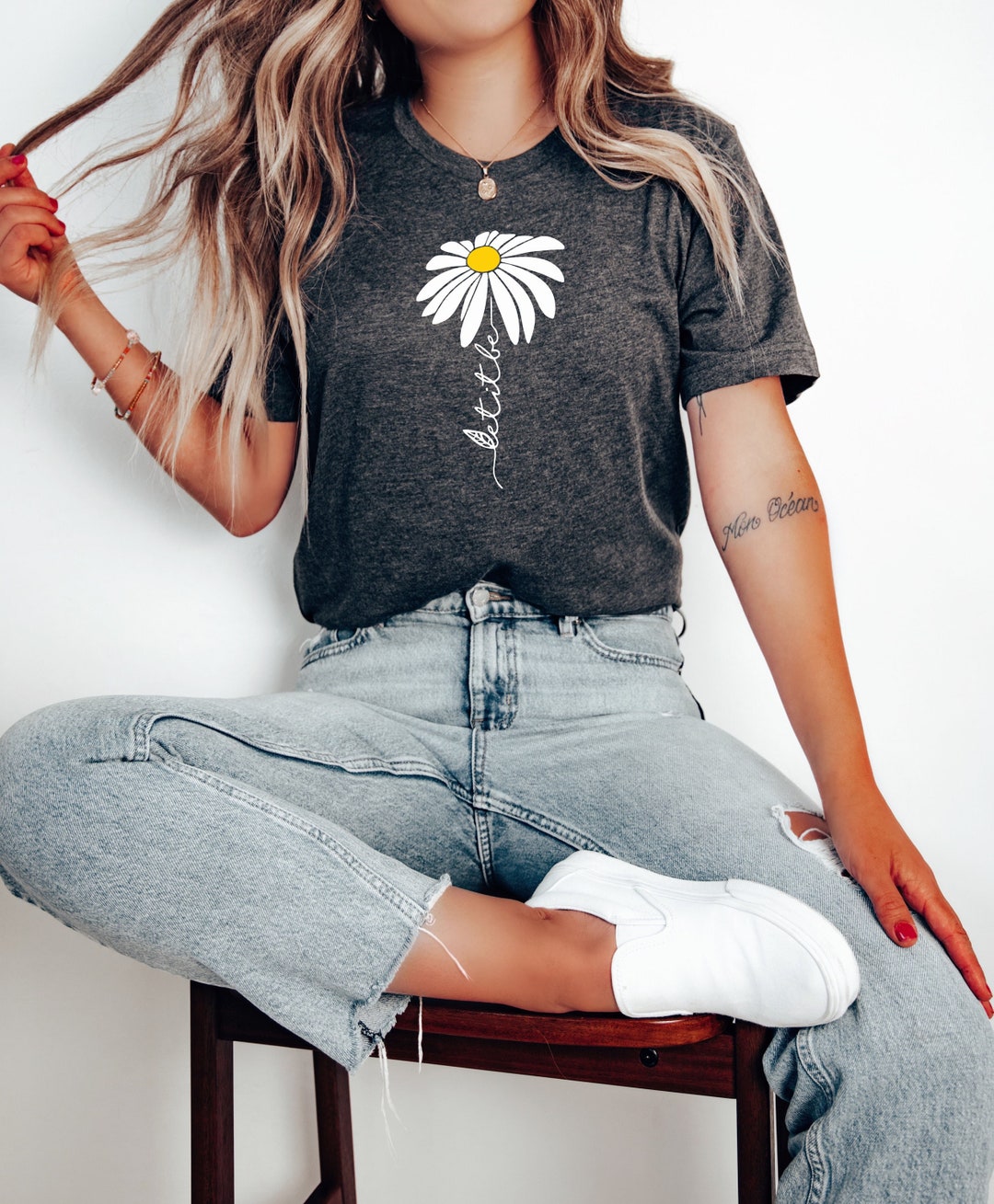 Let It Be Shirt, Daisy Shirt Women,wildflower Shirt for Women,flower ...