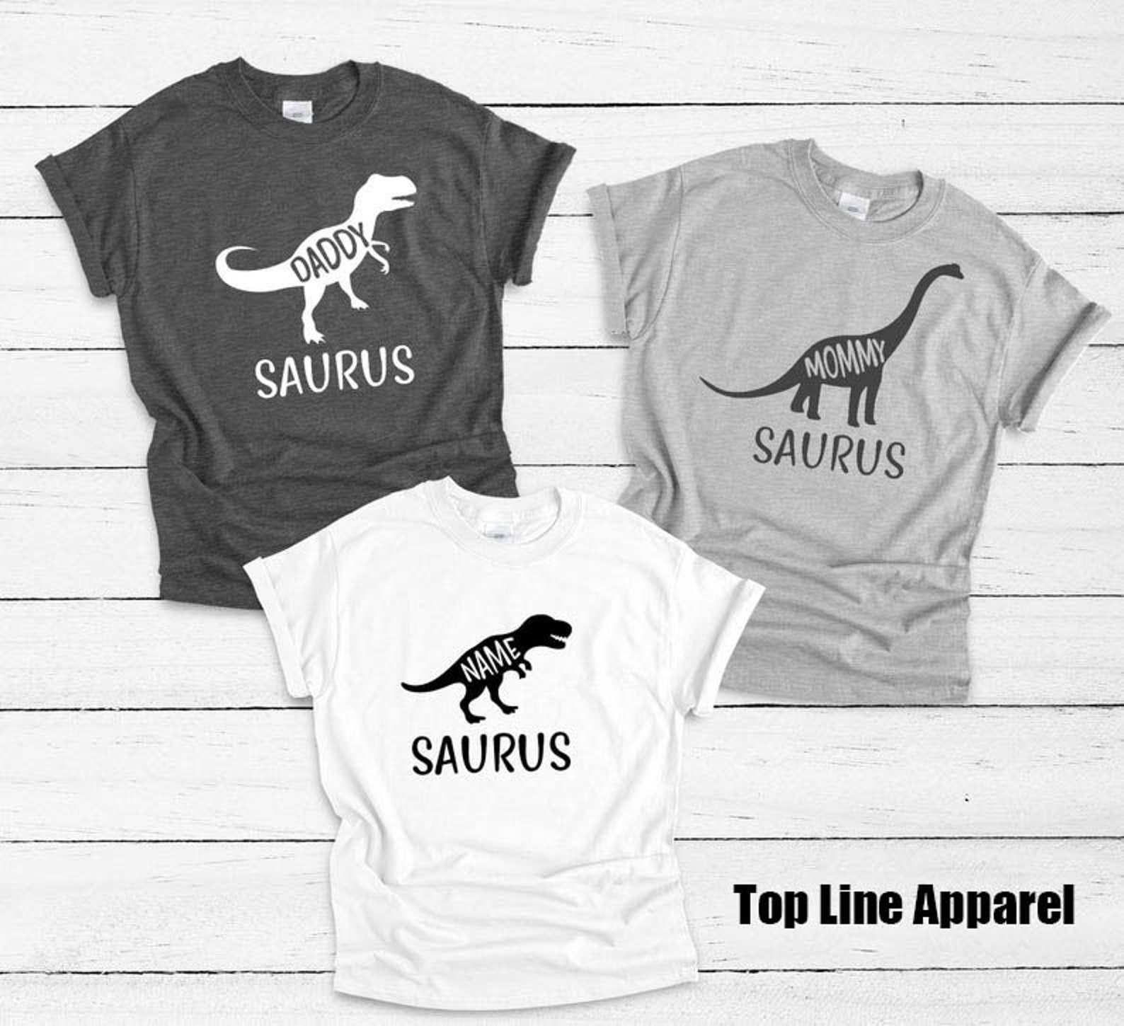 Dinosaur Family Shirts Saurus Shirts Mommy Saurus Daddy - Etsy