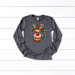 Rudolph Christmas Shirt,merry Christmas Reindeer Shirt, Reindeer Shirt ...