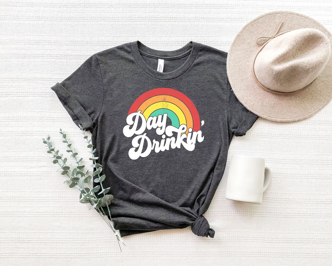 Day Drinkin' Rainbow,day Drinkin Shirt,day Drinking Shirt,funny Summer ...
