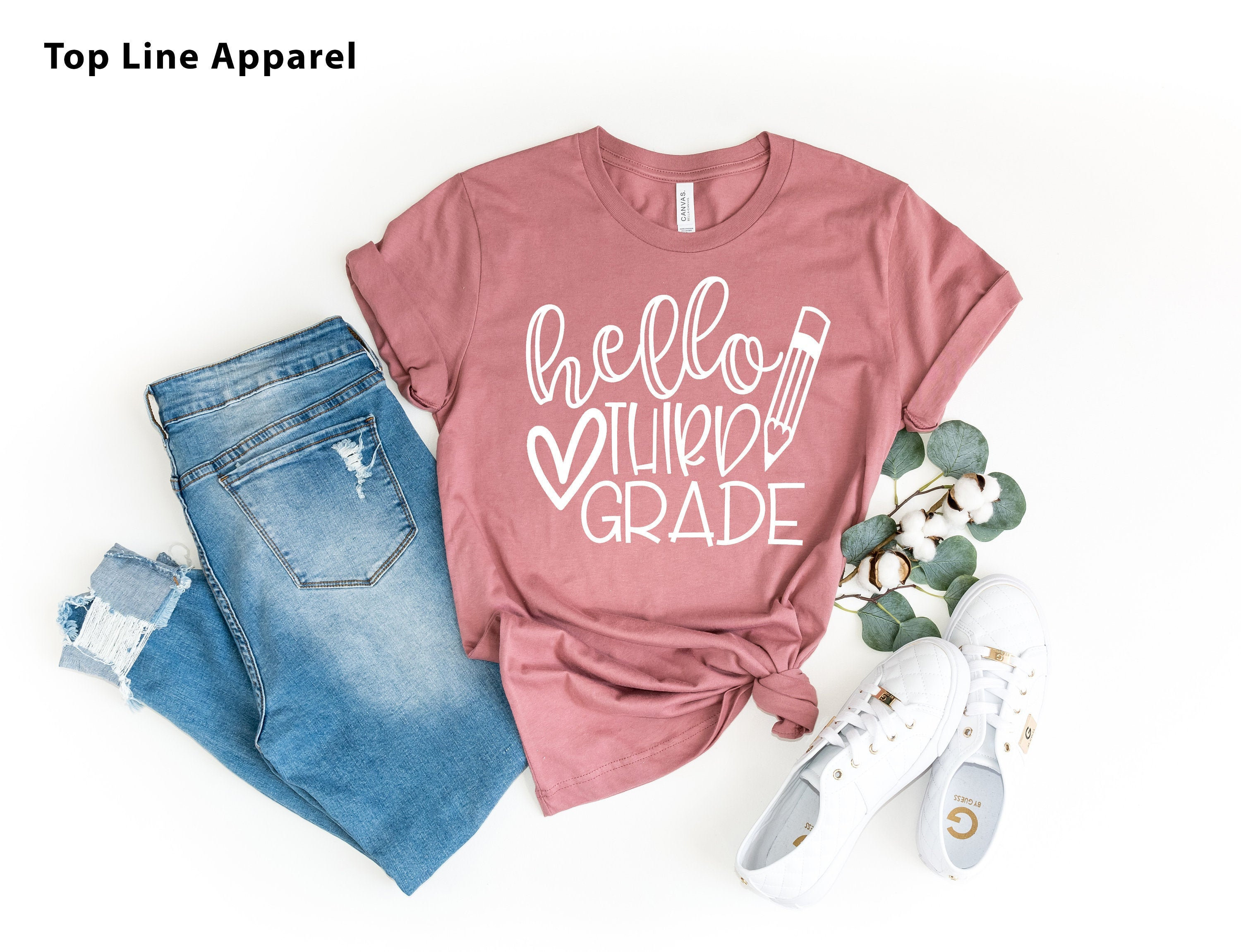 Hello Third Grade Shirt Back To School Third Grade Teacher Etsy de hello-third-grade-shirt-back-to-school-third-grade-teacher-etsy-de