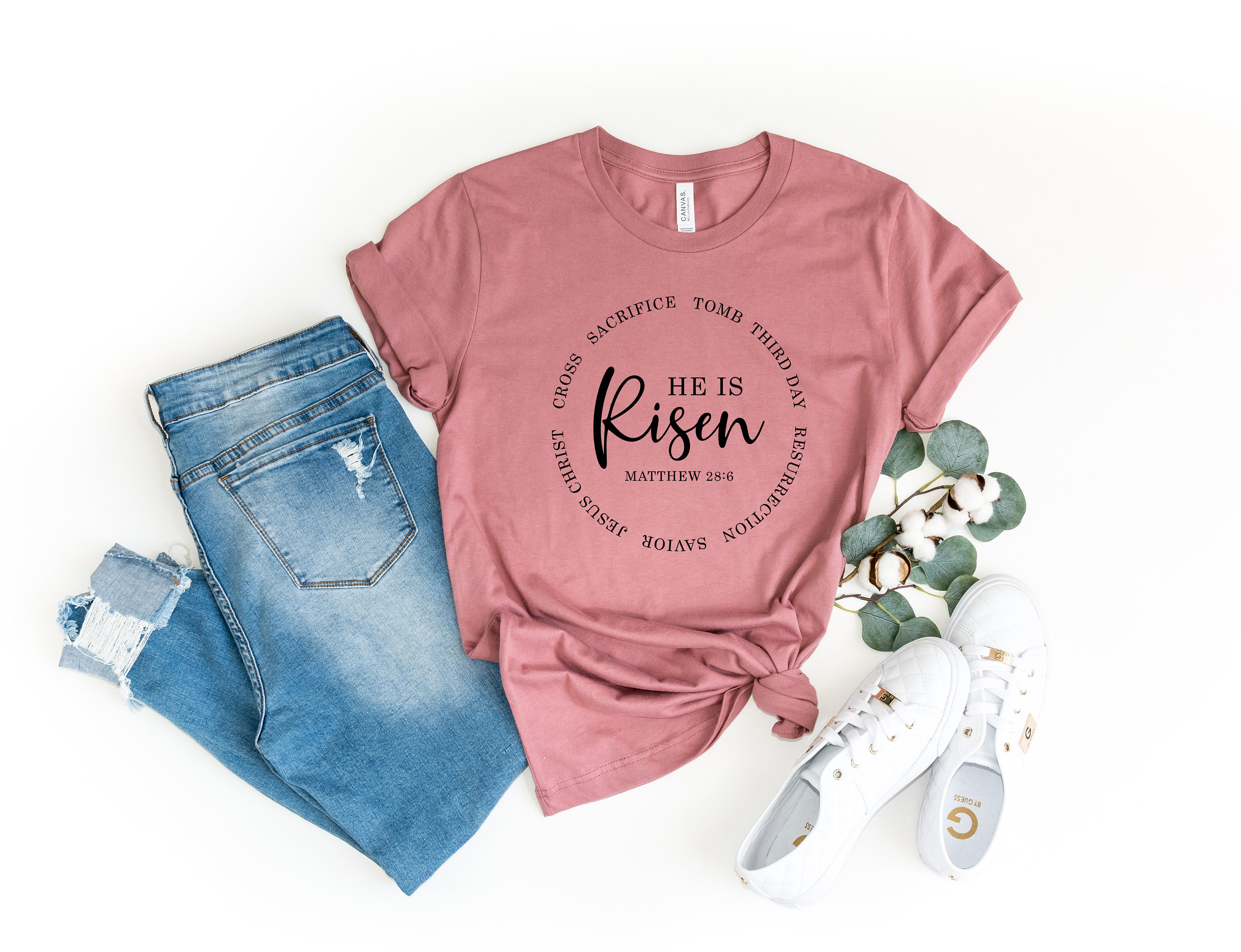 He is Risen Shirt Easter Shirt Christian Shirt for Women - Etsy