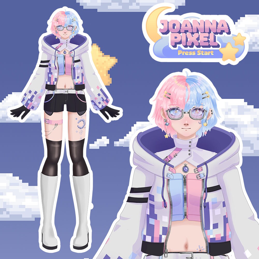 Custom Vtuber Model Fully Rigged Commission || Vtuber Model Art and Rig ...