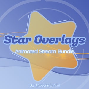 Blue Star Twitch Animated Overlay Bundle / Panels / Stinger / Animated ...