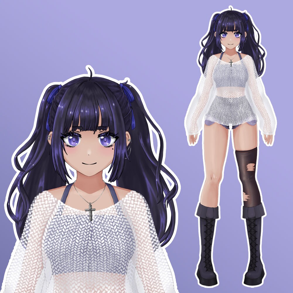 Custom Vtuber Model Fully Rigged Commission || Vtuber Model Art and Rig ...