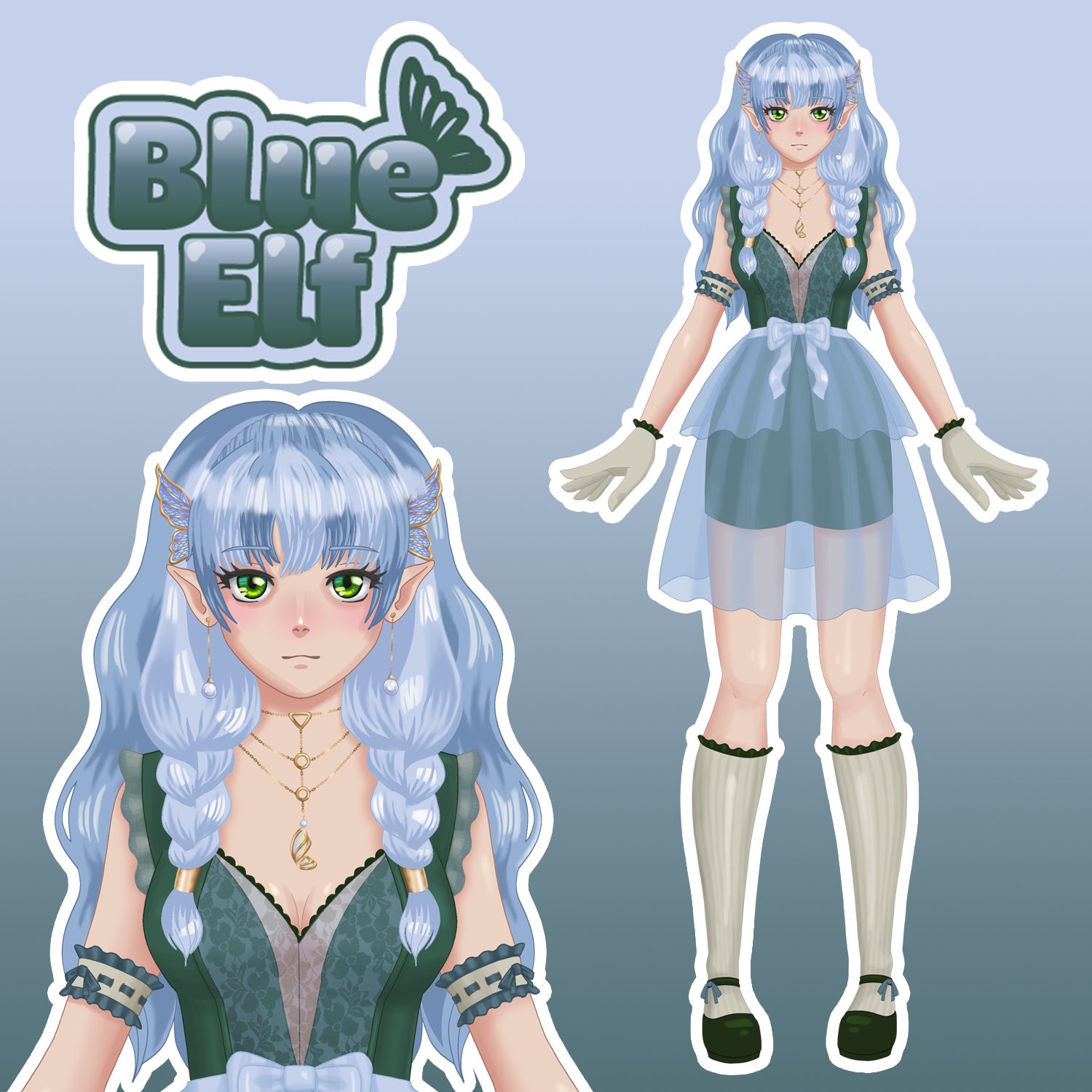 Custom Vtuber Model Fully Rigged Commission Vtuber Model Art and Rig ...