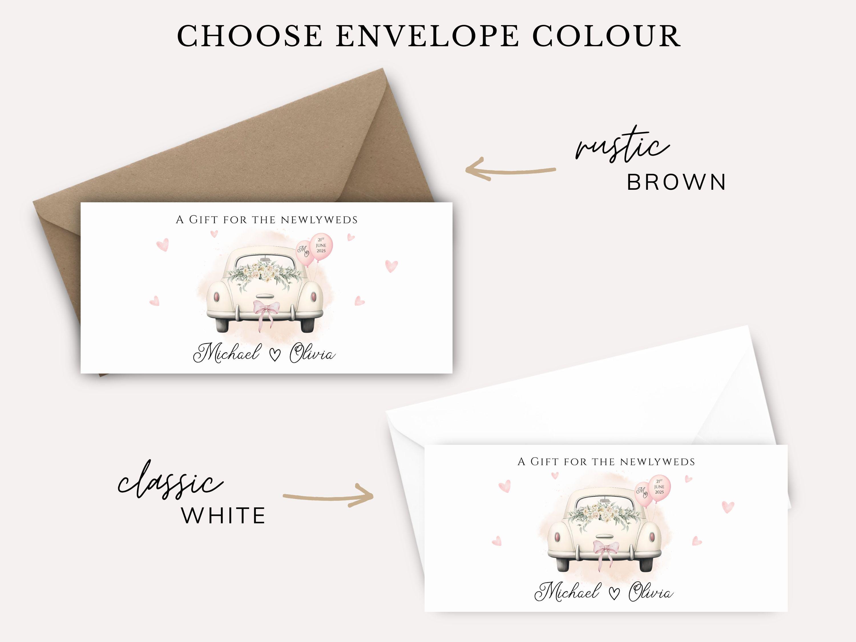 Wedding Money Wallet Card, Personalised Wedding Wallet, Cash Gift ...
