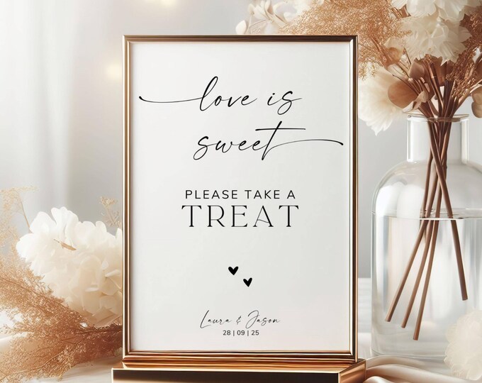 Sweet Table Candy Cart Metalsign Wedding Birthday Party Christening ...