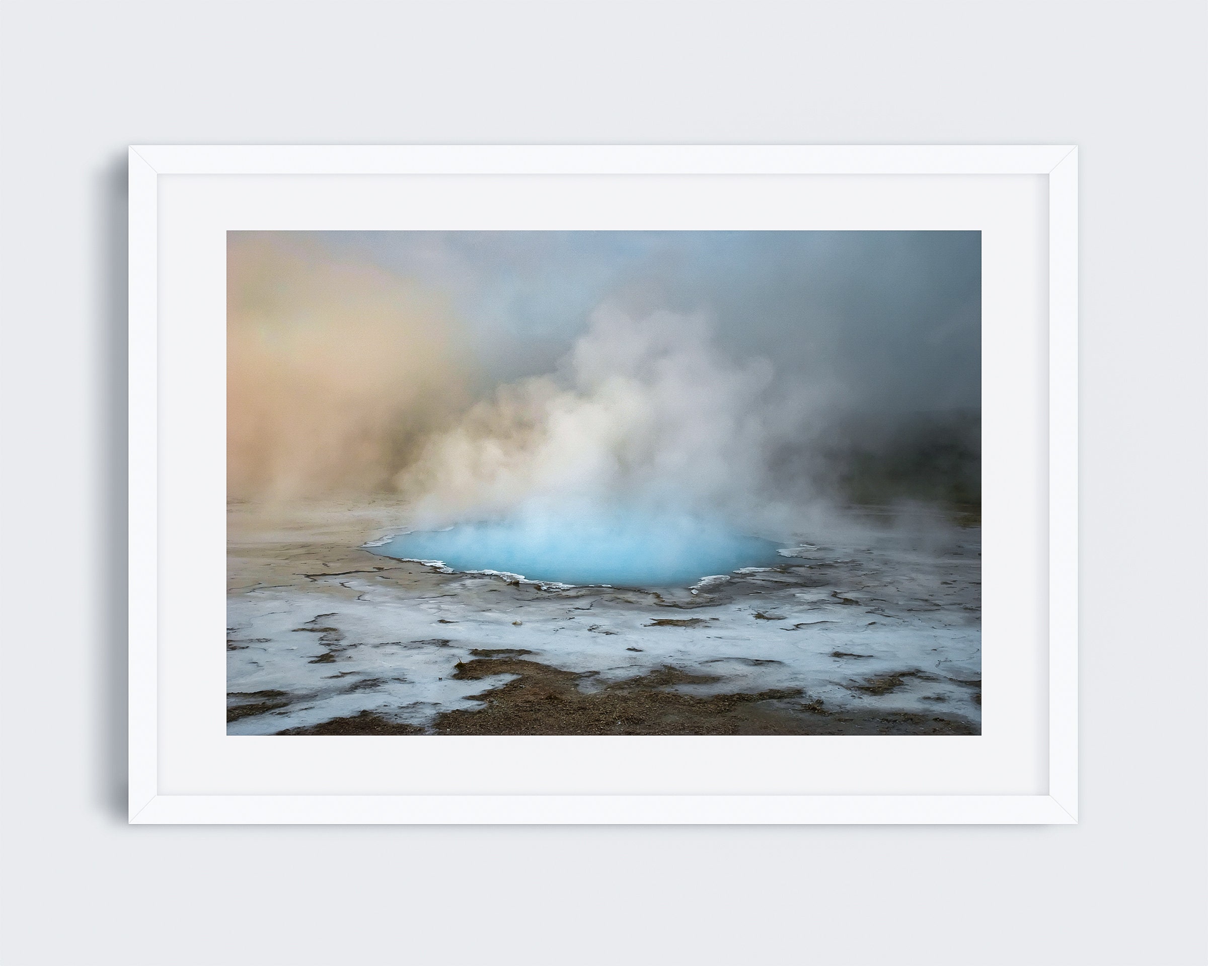 Blue Water Pool, Hveravellir Hot Spring, Geothermal Area in Iceland ...